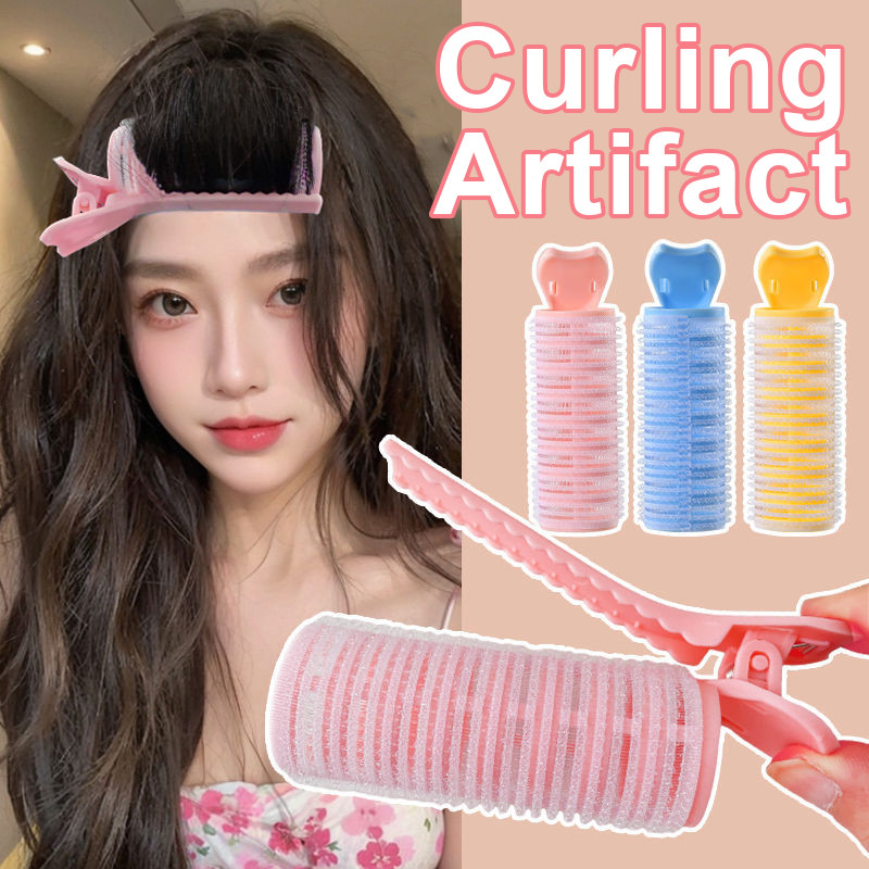 Bangs Curling Irons Hair Rollers Fluffy Styling Clips Air Curling ...