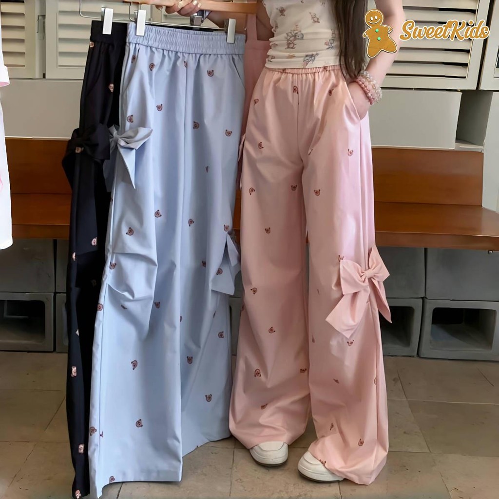 【Sweet Kids】4-14Years Girls Baggy Cargo Pants Summer Fashion Korean ...