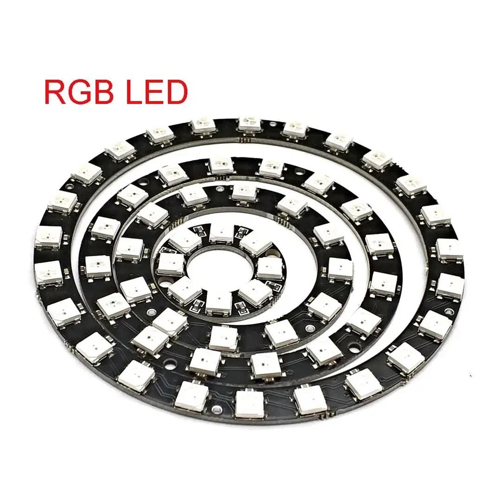 WS2812 Led Digital Panel Matrix Flexible Screen 1 4 8 12 16 24 64-Bit ...