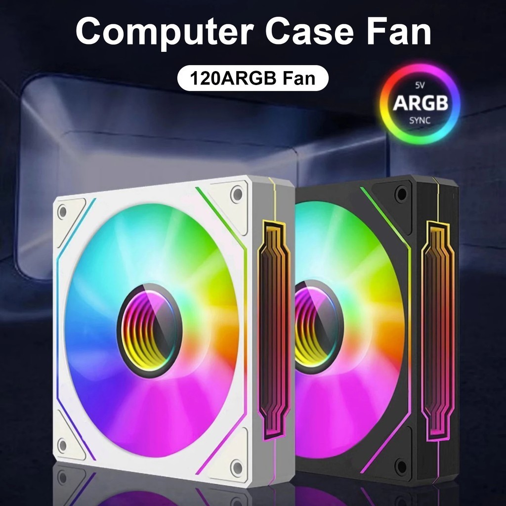 Prism120mm GEN4 Pro ARGB Chassis Fan Infinity Straw RGB Lighting Effect ...