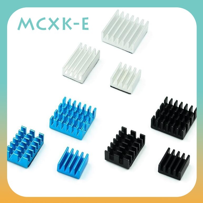 3pcs set Raspberry PI 4B Anodizing Color Heat Sink Suit Main Board IC Radiator With Back Glue ...