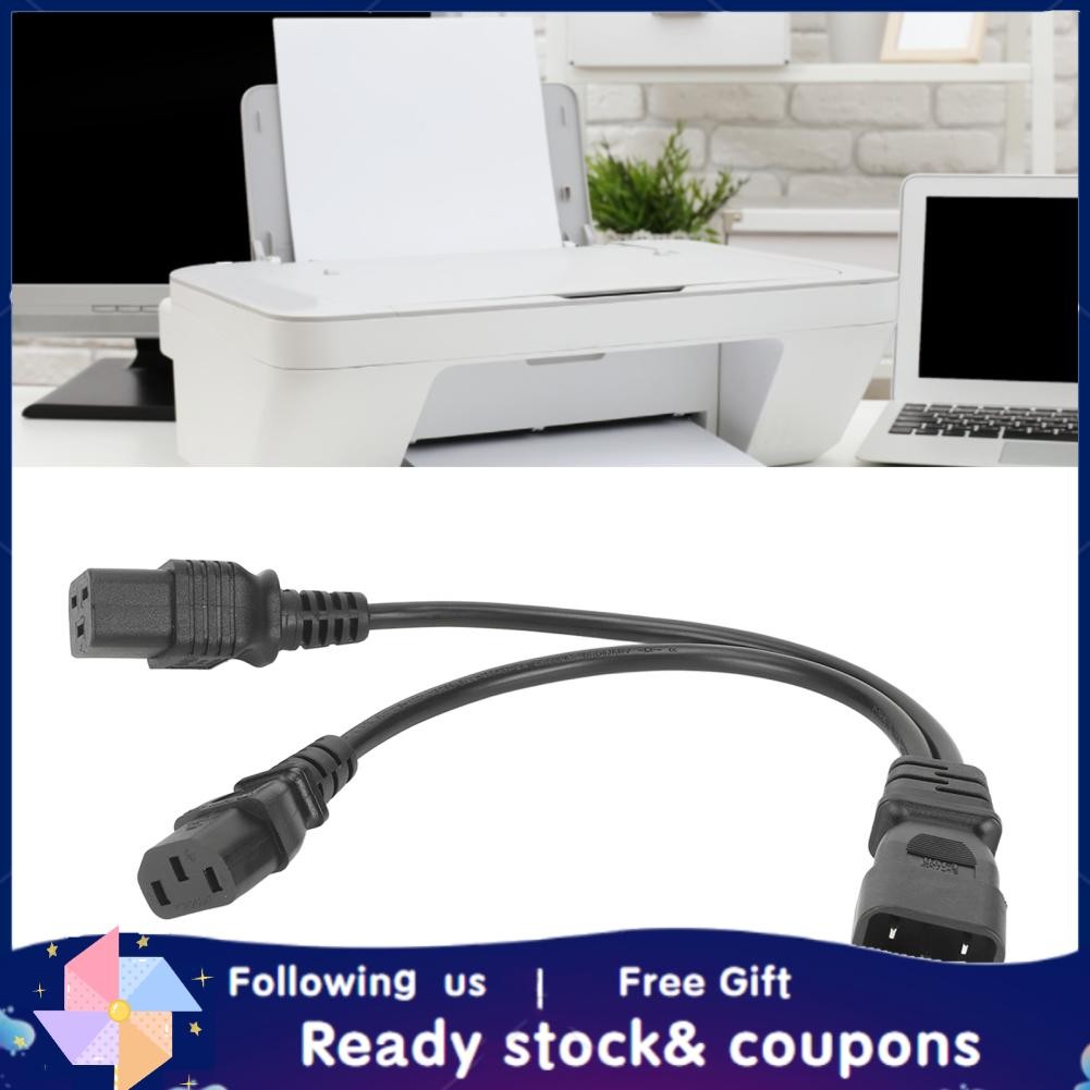 Xiyijia Y Splitter C14 to C13 and C19 Power Extension Cable Single IEC ...