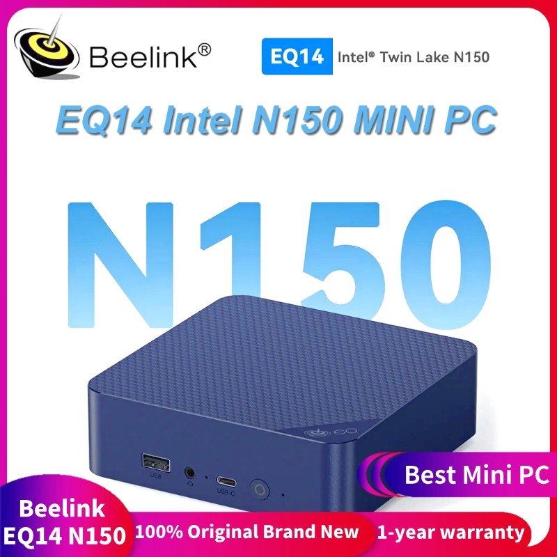 Beelink EQ14 Intel Lake-N150 Max Turbo 3.6GHz Mini PC 16GB DDR4 3200MHz ...