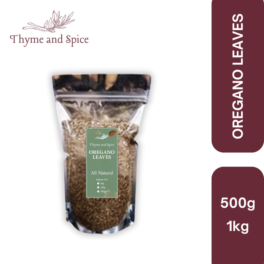 [ZIP LOCK] THYME AND SPICE Oregano Leaves Whole Dried Oregano Oregano ...
