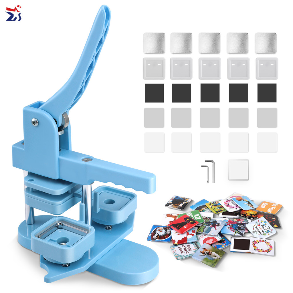 MZ Button Maker Machine 2.25 inch 58mm 100 Buttons, 5 Bottle Openers, 5 ...