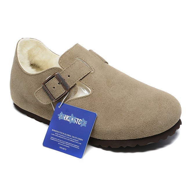 German Imported Toe-Covered Fleece-Covered Narrow Slippers Casual ...