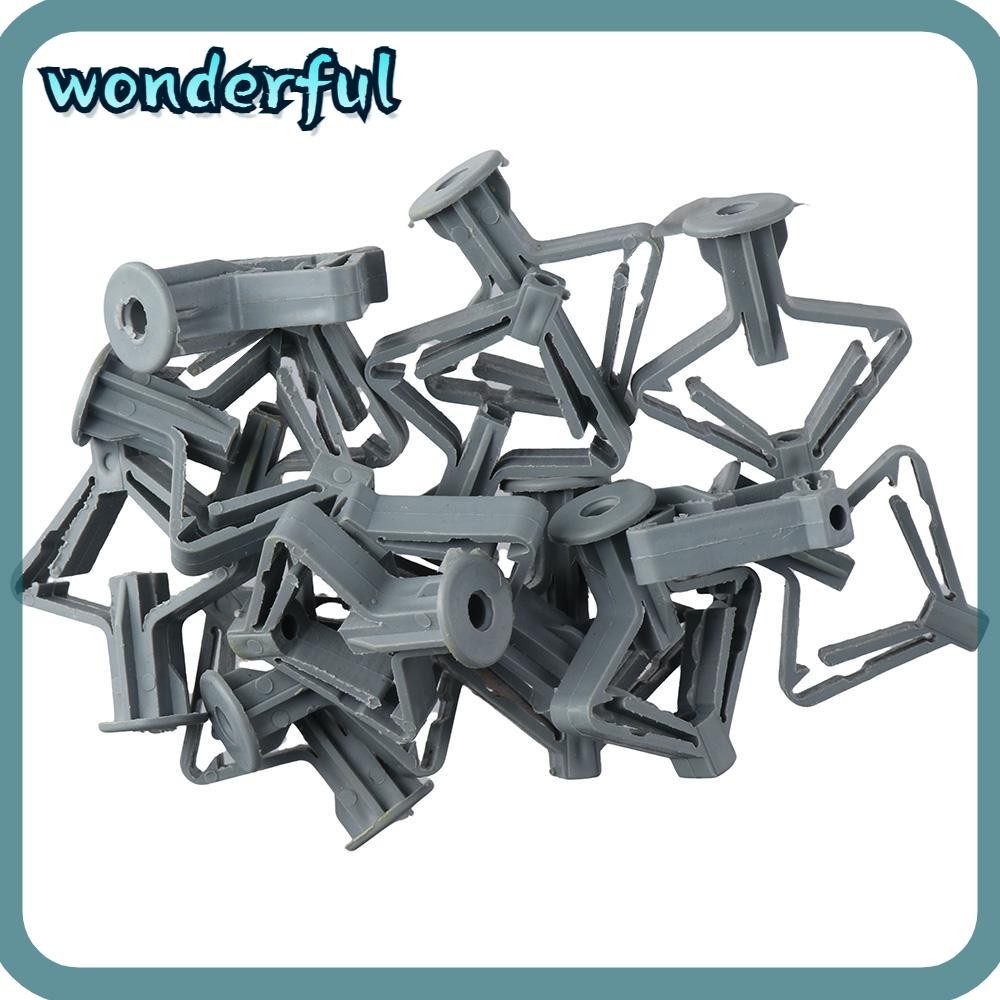 WONDER 100 PCS Drywall Anchor Kit, Grey Nylon Hollow Wall Anchors ...
