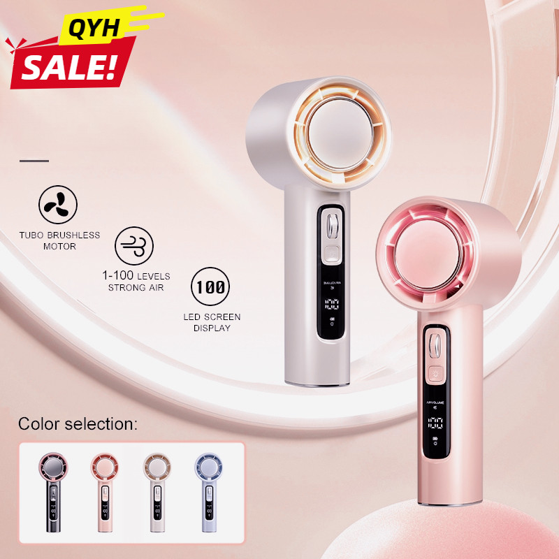 Mini High Speed Fan with LED Display Maximum Wind Speed 9m/s Portable ...