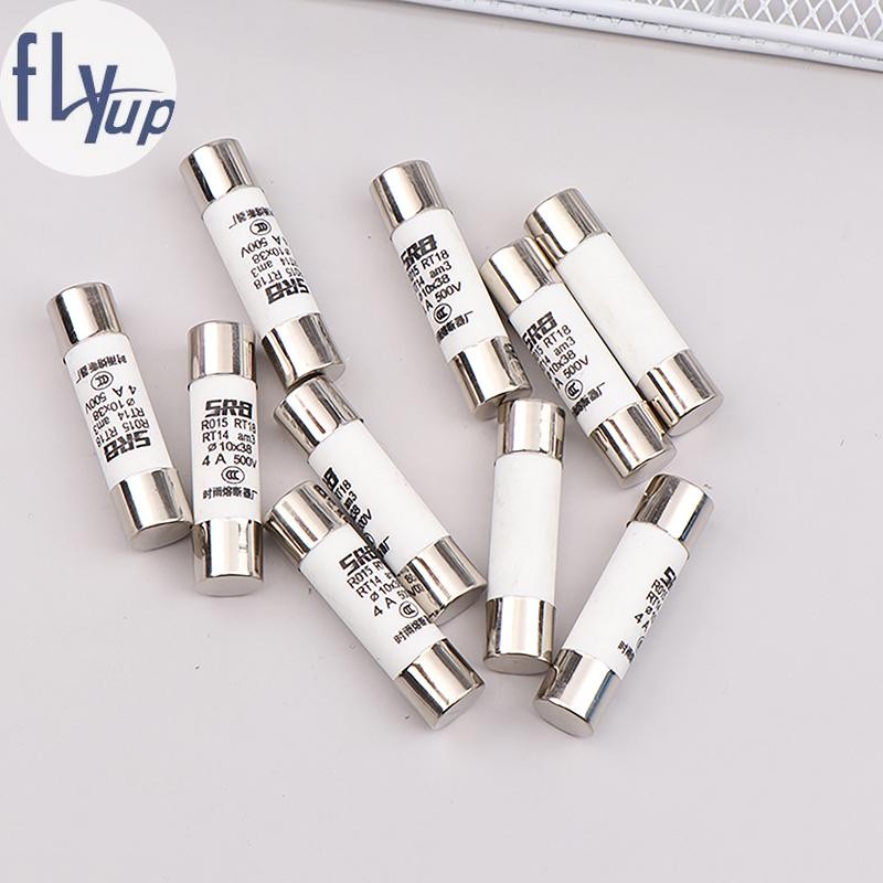 flyup 10Pcs 500V 10*37MM 2A-25A DC PV Solar Ceramic Fuse Metal Alloys ...