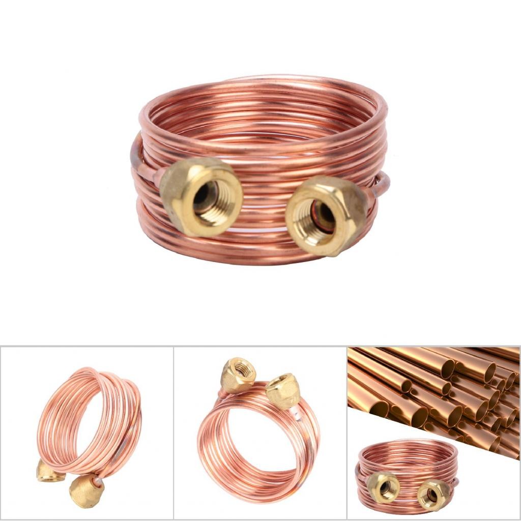 Copper Tube Flexible Capillary Tubing 2.8mm G1/4 Durable Refrigeration ...