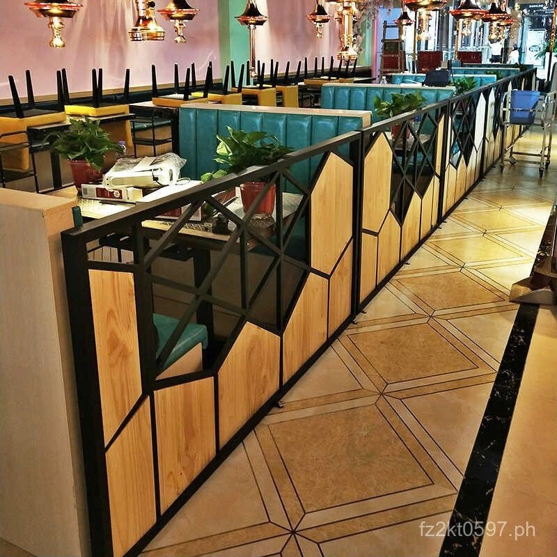 Commercial American Style Solid Wood Industrial Wind Screen Bar Cafe ...