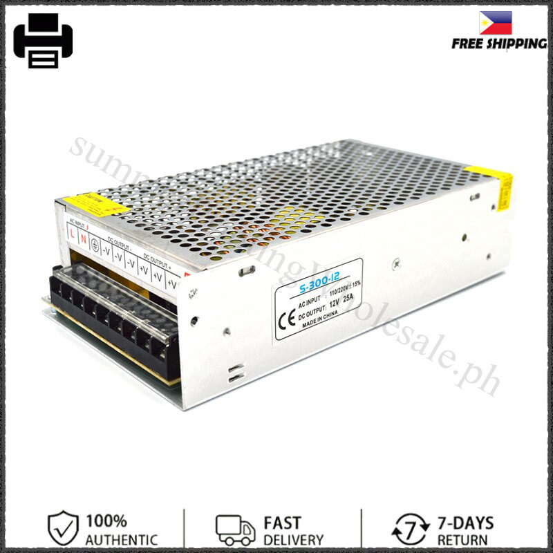 Transformer 220V to 12V Switching Power Supply 12 Volt 25A Lighting Transformers 12V 300W Power ...
