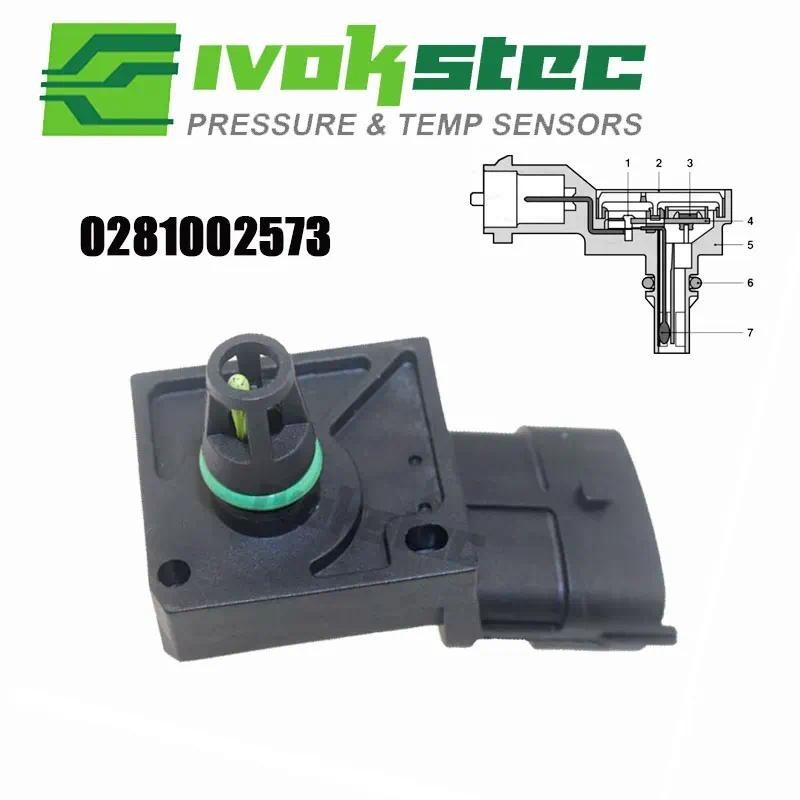 0281002573 Intake Air Manifold Absolute Boost Pressure MAP Sensor For ...