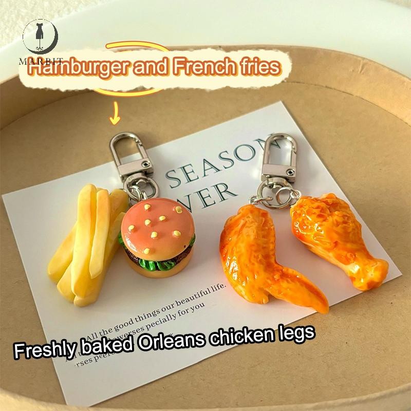 Marbit Cute Sandwich Chicken Wings Chicken Legs French Fries Burger ...