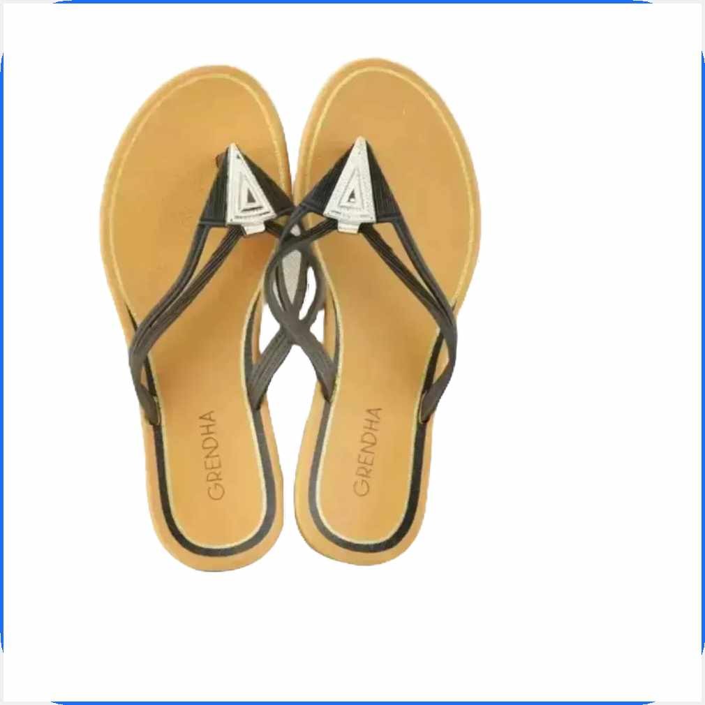 Grendha}w?Cacau[wU$Folk}z>Fem)G>Black)G>Women's)u>Slippers | Shopee ...