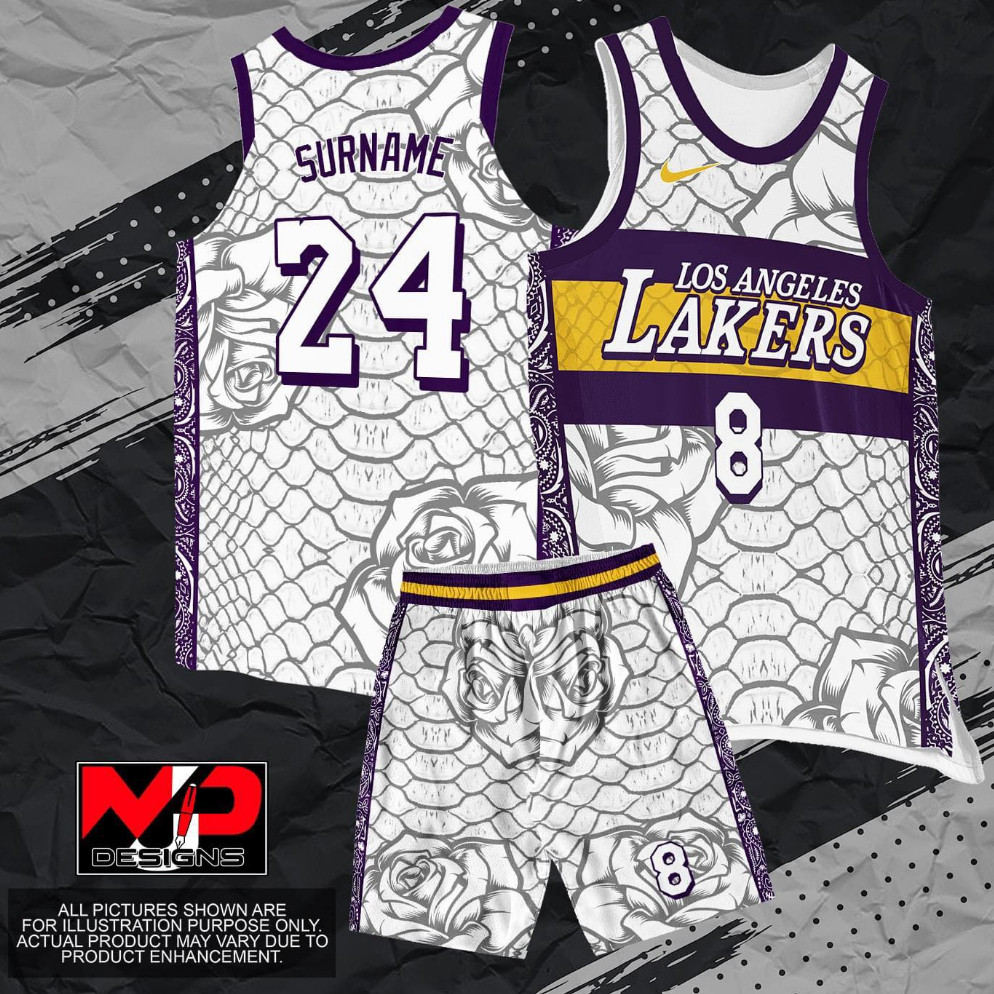 LAKERS 54 BASKETBALL JERSEY FREE CUSTOMIZE OF NAME AND NUMBER ONLY FULL ...