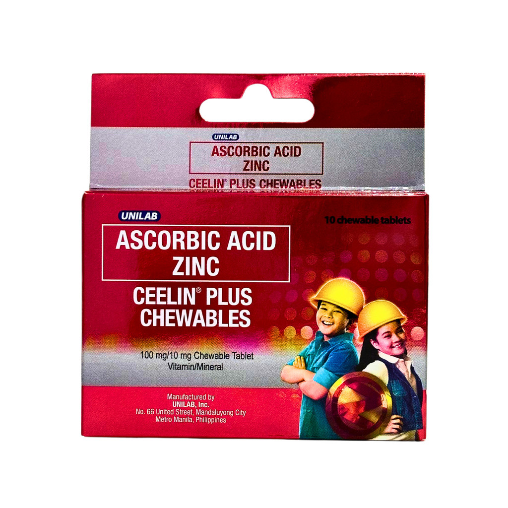 Ceelin Plus Chewables Ascorbic Acid Zinc Chewables 10tabs by Natasha co ...