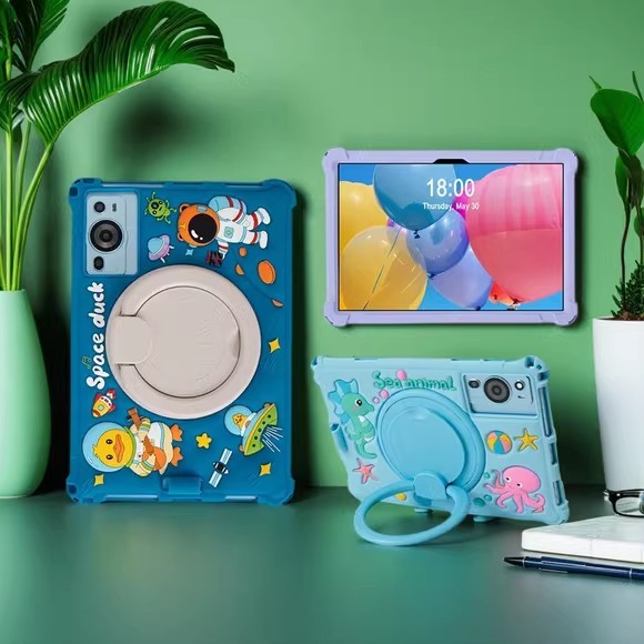 Cartoon Soft Silicon Kids Case For iTel Vista Tab 30 11 Inch 2024 360 ...