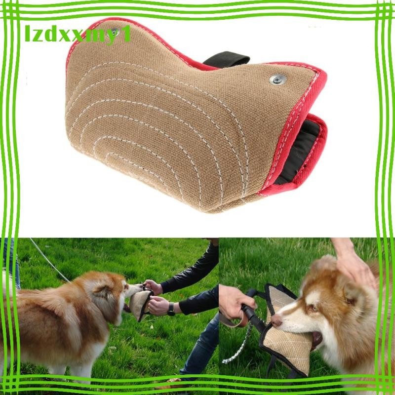 [ 2 Handle Targeting Jute Tug Toy Dogs Bite Sleeve Arm Protection ...