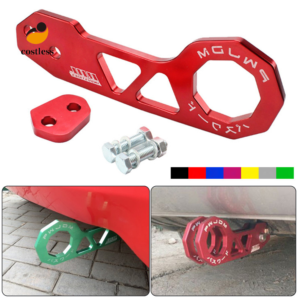 COL Universal Aluminum Alloy Car Auto Rear Bumper Trailer Hook Towing ...