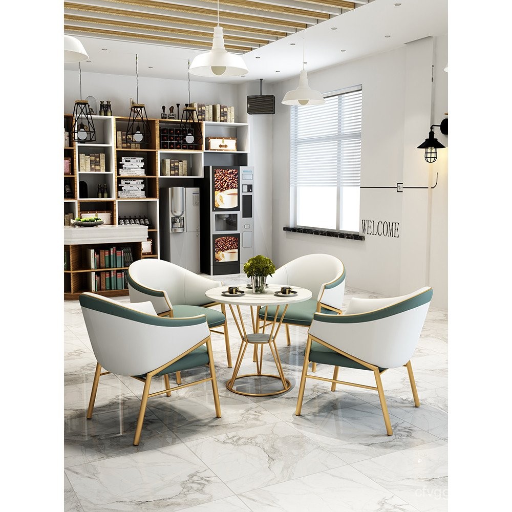 Reception Table and Chair Set for Beauty Salon Rest Area, Sales Office ...