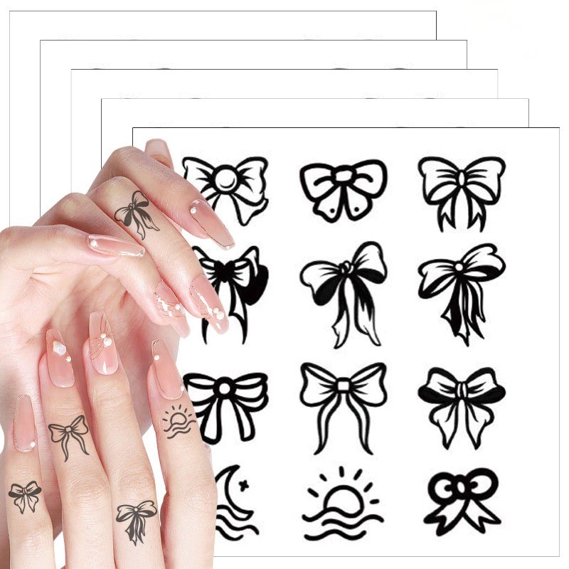 Low Back Waterproof Temporary Tattoo Stickers Semi Permanent Fake ...