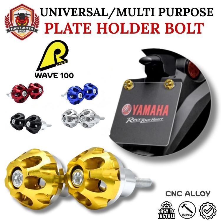 RUSI WAVE 100 MOKOTO CNC FULL ALLOY BAR END PLATE HOLDER/MULTI PURPOSE ...