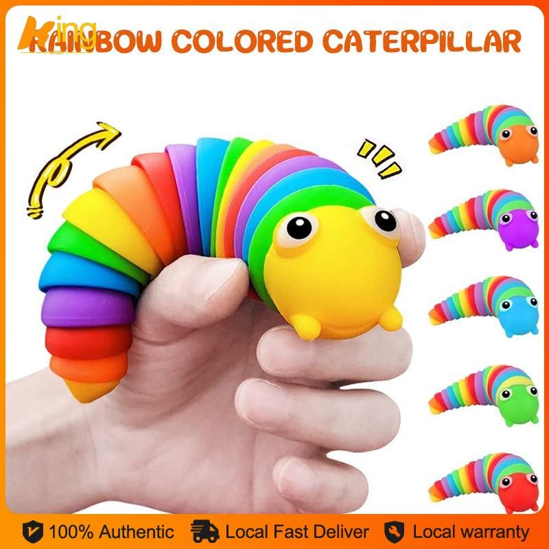 Carefree mall Wiggled Caterpillar Toys Baby Toys Removable Stress ...
