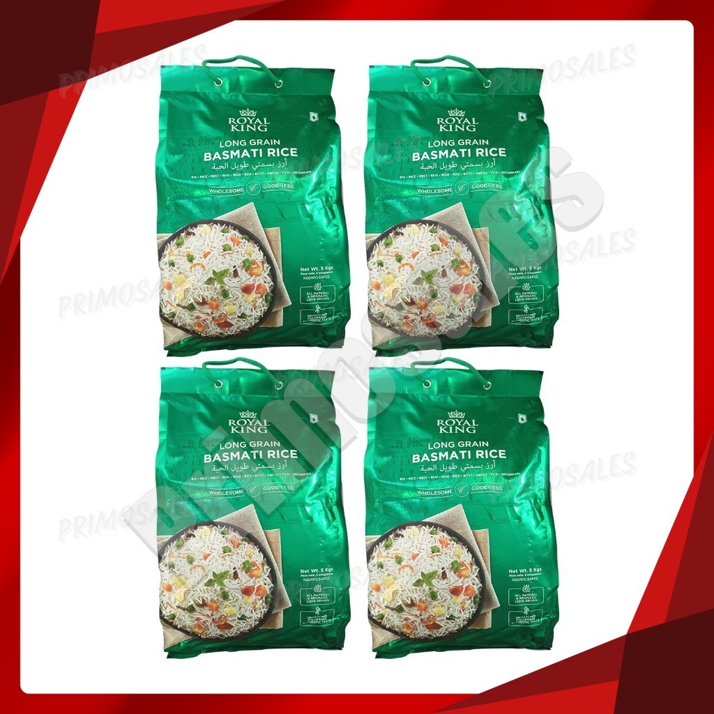 20kg Royal King Long Grain Basmati Rice (Authentic Taste) | Shopee ...