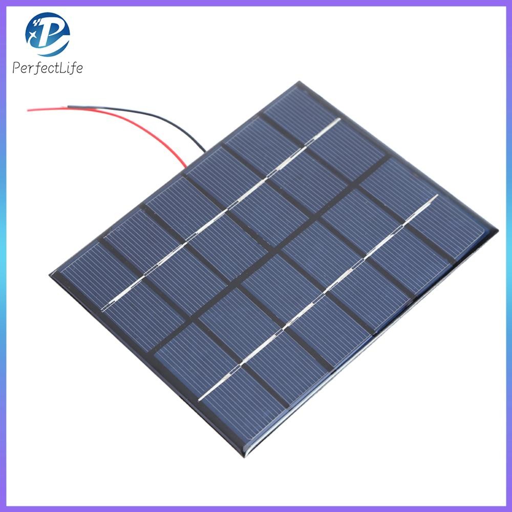 sportfront Portable 2W 6V 330mA Polysilicon Solar Power Panel DIY Kit ...