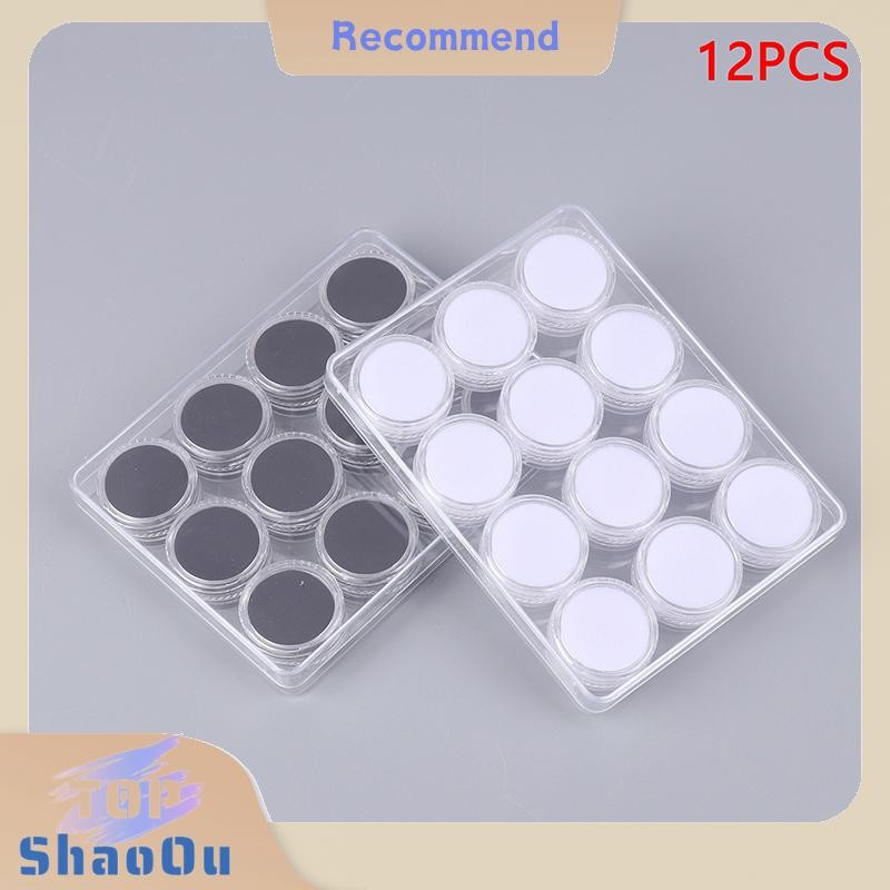 ShaOu Transparent Round Gemstone Display Collection Storage Box Jewelry ...