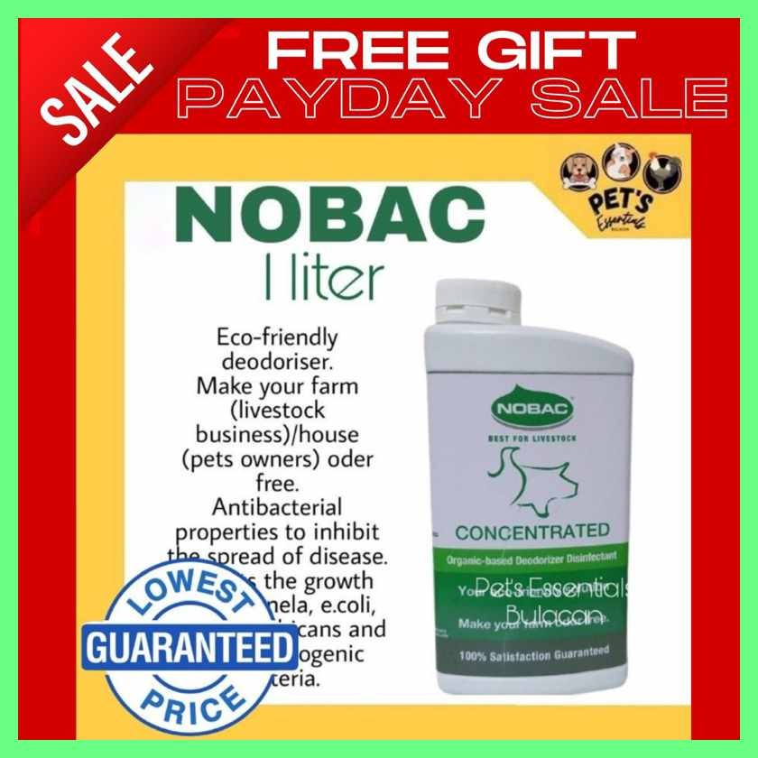 NOBAC*MT+Organic-Based^E>Deodorizer)Si>Disinfectant)ae>1L | Shopee ...