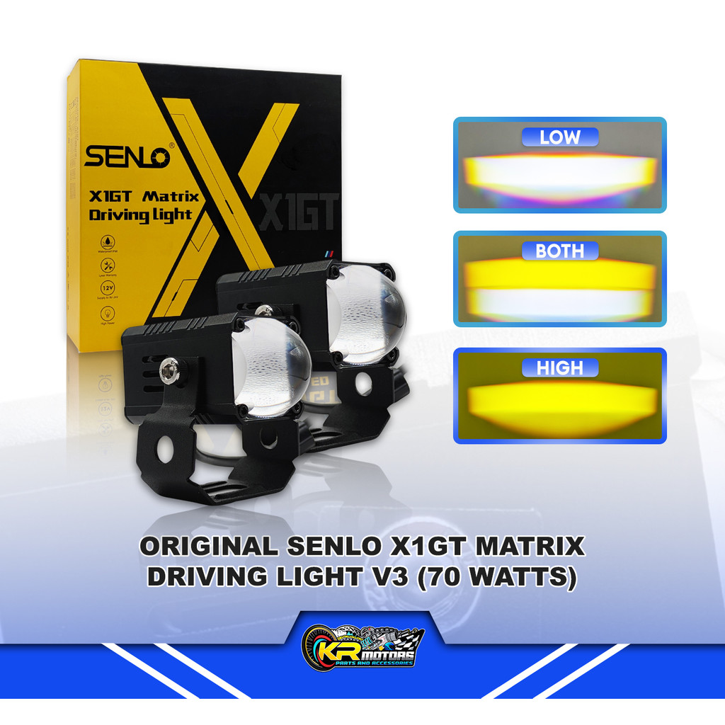 Original Senlo X1GT Premium Mini Driving Light 70W Lighting Power ( 6 ...
