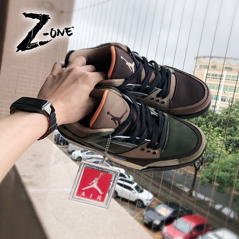 Ni ke NK AJ Air Jo rdan 3 Retro "patchwork" camo OEM สสาhome รับ | Shopee Philippines