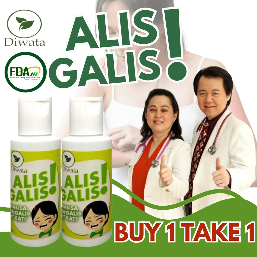 Alis Galis Diwata Skin Itching Dermatitis 60ml Fungal Ringworm | Shopee ...