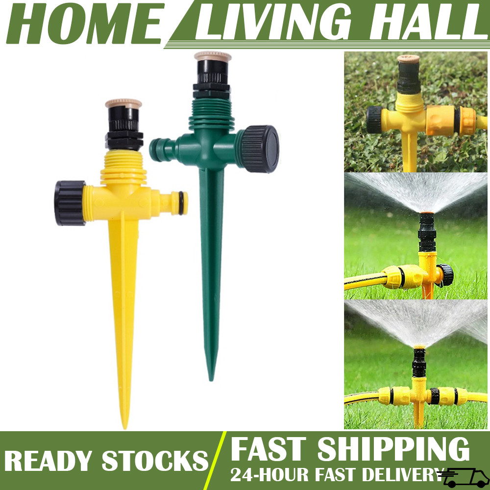 NEW Garden Sprinkler 360 Degree Covering Large Area Adjustable Rotation ...