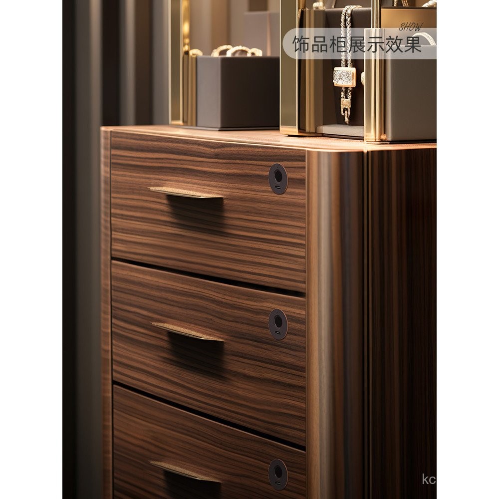 Smart Fingerprint Lock Cabinet File Cabinet Office Desk Mailbox Lock ...