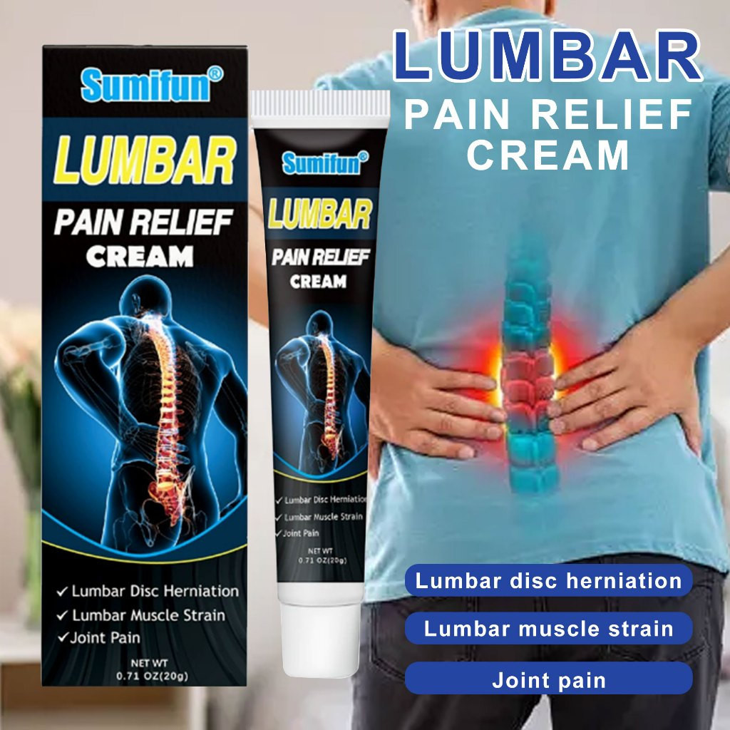 Sumifun Lumbar Pain Relief Cream 20g, Muscle Strain Ointment for ...