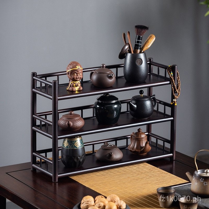 Storage Rack for Teapots, Teacups, and Tea Sets on Desktop, Tea Utensil ...