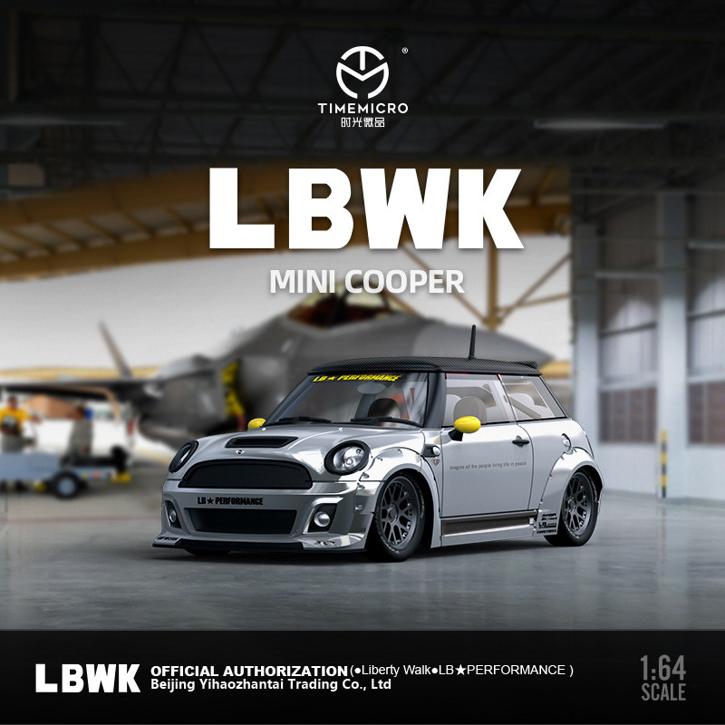 TimeMicro-TM 1/64 MINI Cooper LBWK Diecast car Car Model Simulation ...