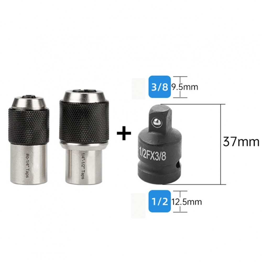 3Pcs Tap Socket Set for M3 M6 M8 M12 Compatible with 3/8 Inch Square ...