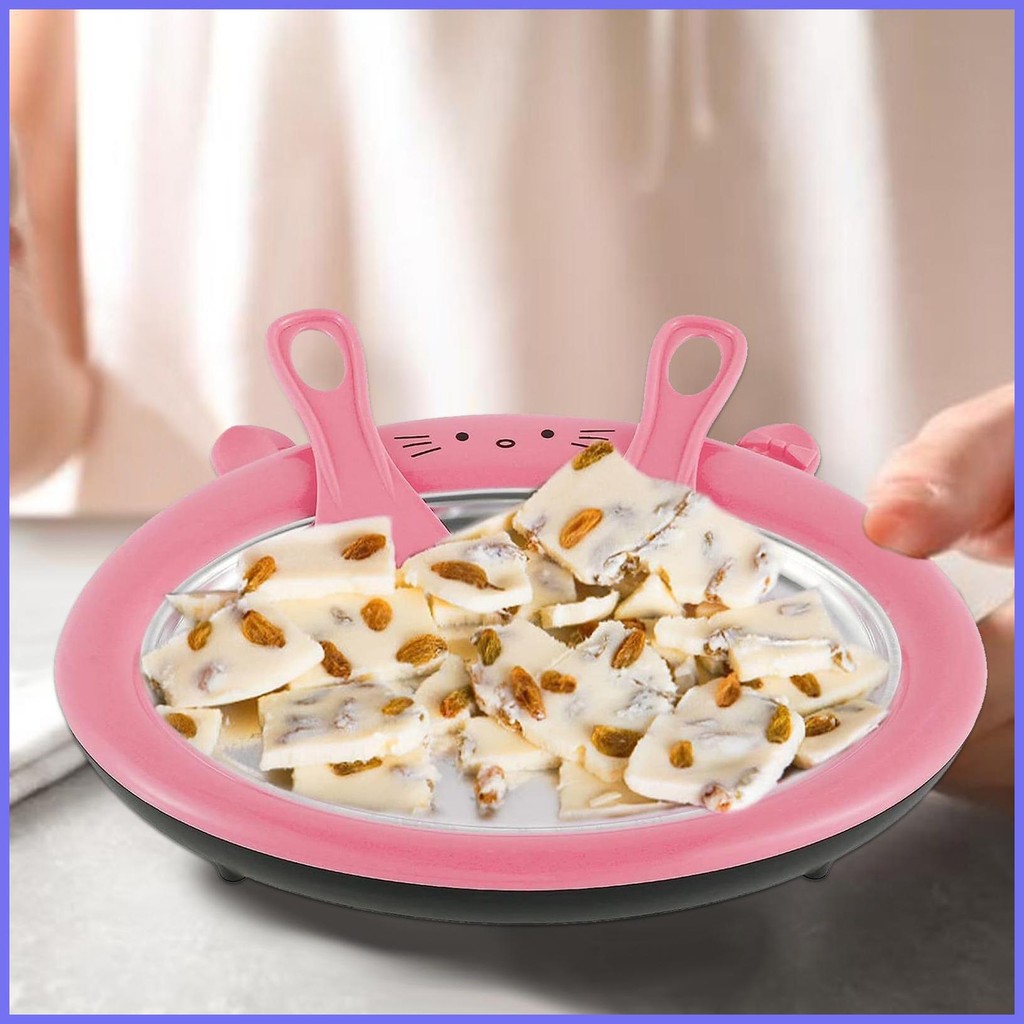 Rolled Ice Cream Machine Food-Grade Safe Ice Cream Roller With 2 ...