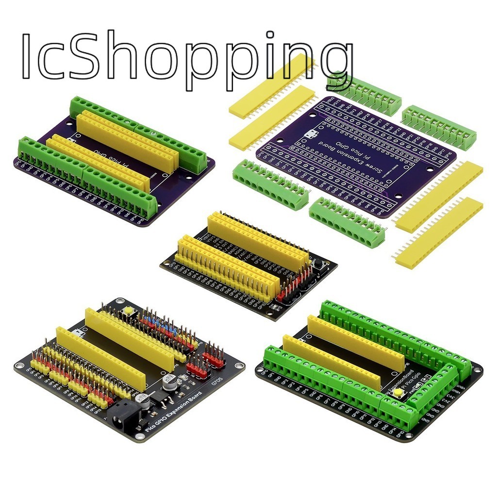 Raspberry Pi Pico Expansion Board GPIO Breakout Extension Adapter Onboard Male and Female Pins ...