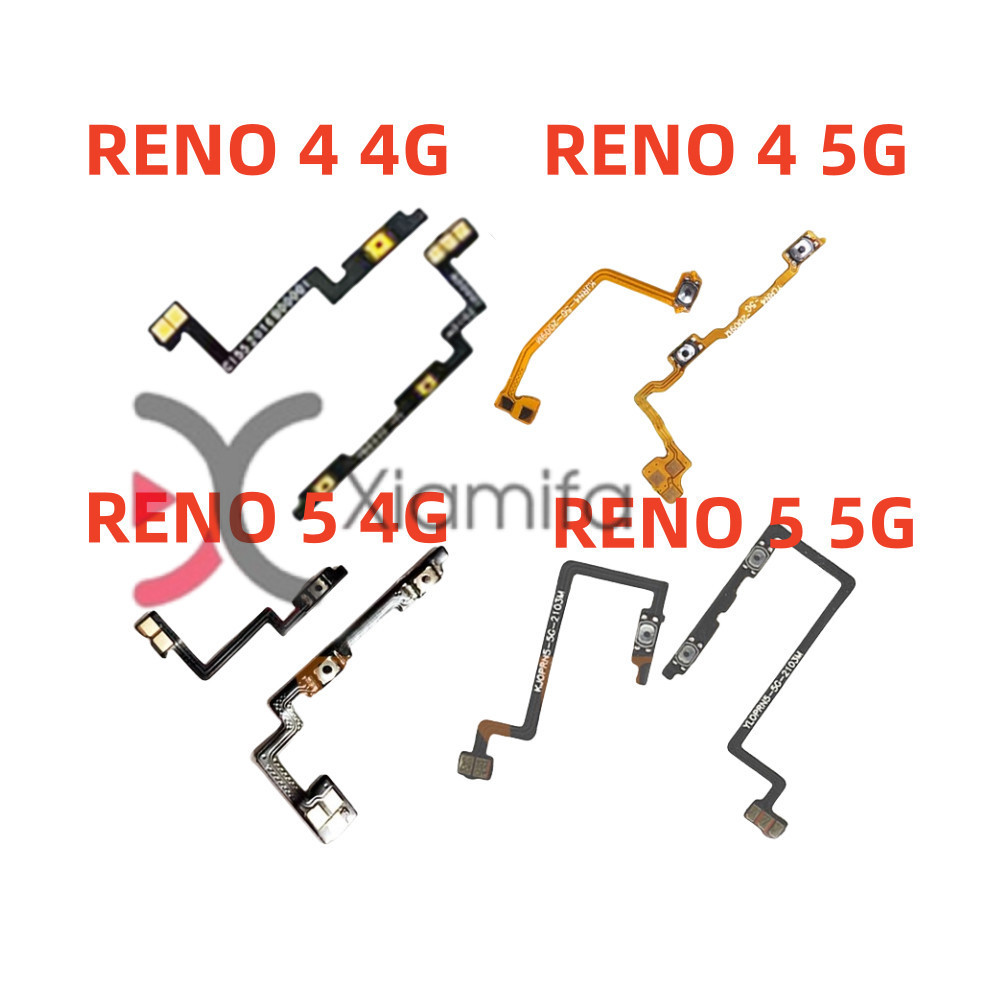 For OPPO Reno 4 5 4G 5G Power Switch Button Sound Volume Flex Cable Replacement Part | Shopee ...