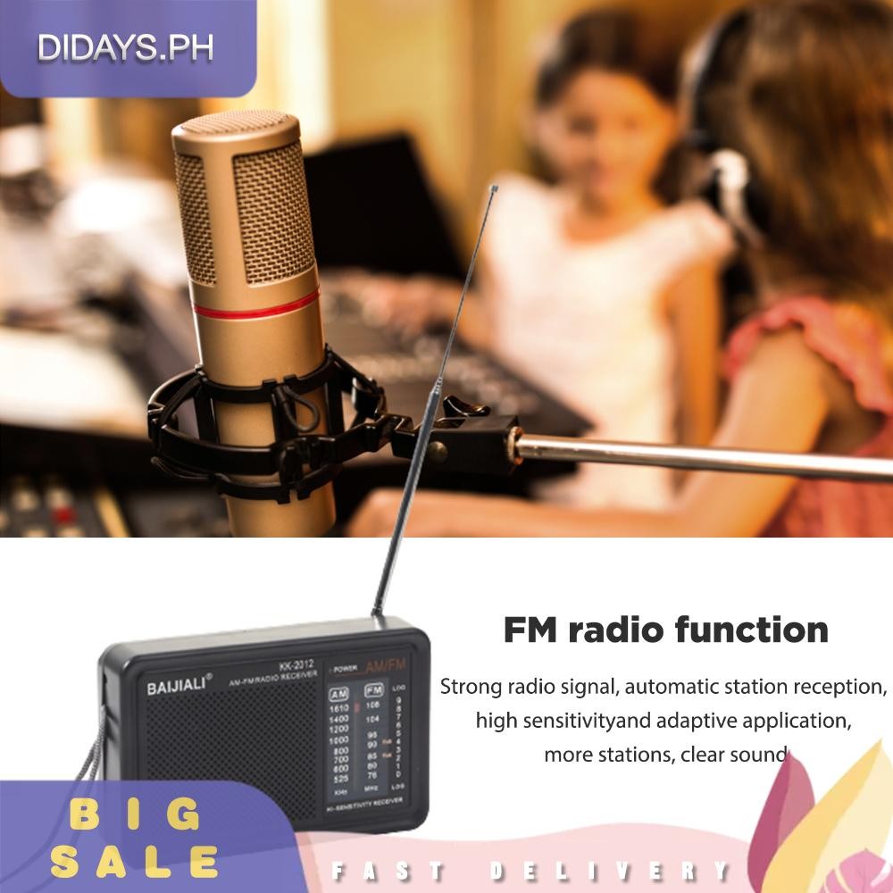 [Didays.ph] Mini AM/FM Radio AA Battery Powered Full-wave Band ...