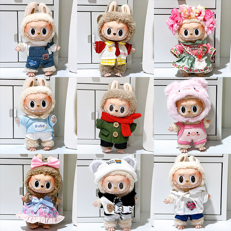17cm labubu 1st Generation 2nd Generation Doll labubu Doll Vinyl Plush ...