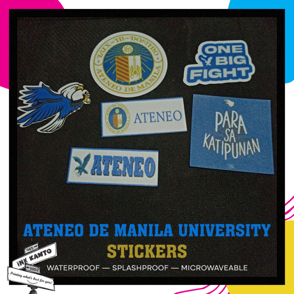 WATERPROOF SCHOOL INSPIRED STICKER PACK ATENEO DE MANILA UNIVERSITY ...