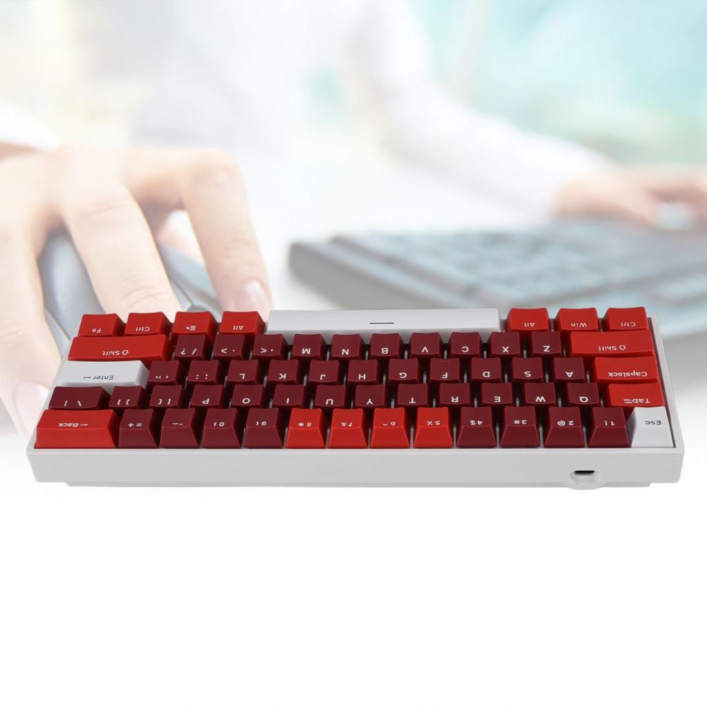 Ccing 61 Key Mechanical Keyboard 60 Percent Hot Swappable RGB Backlit ...