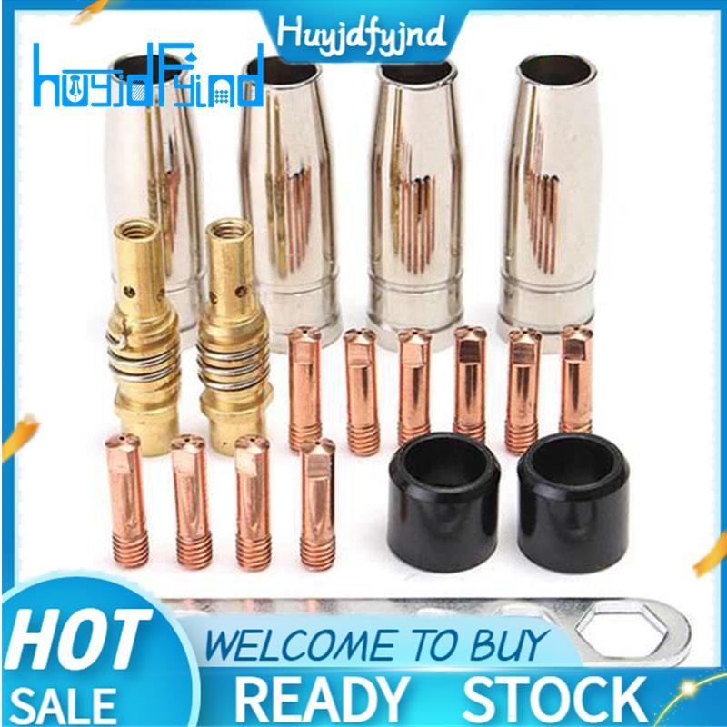 19Pcs Nozzle Contact Tips Holder for Mig Welder Torch Contact Semi ...