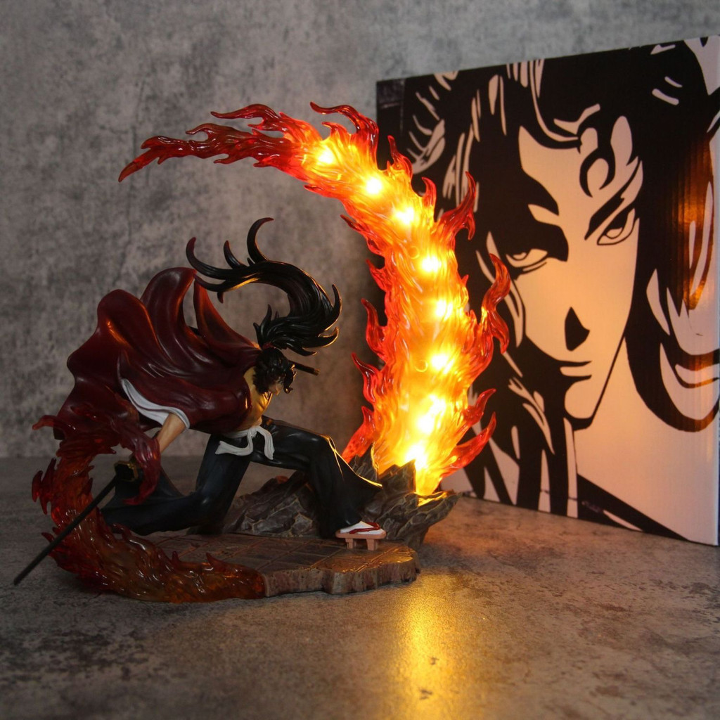 23cm Yoriichi Kokushibo Demon Slayer Cosplay Luminous Lamp Anime One ...